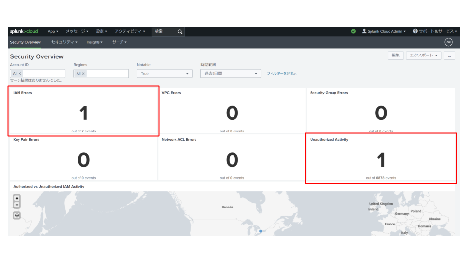 AWS CloudTrail のログを Splunk App for AWS Security Dashboards にセットアップして分析し ...