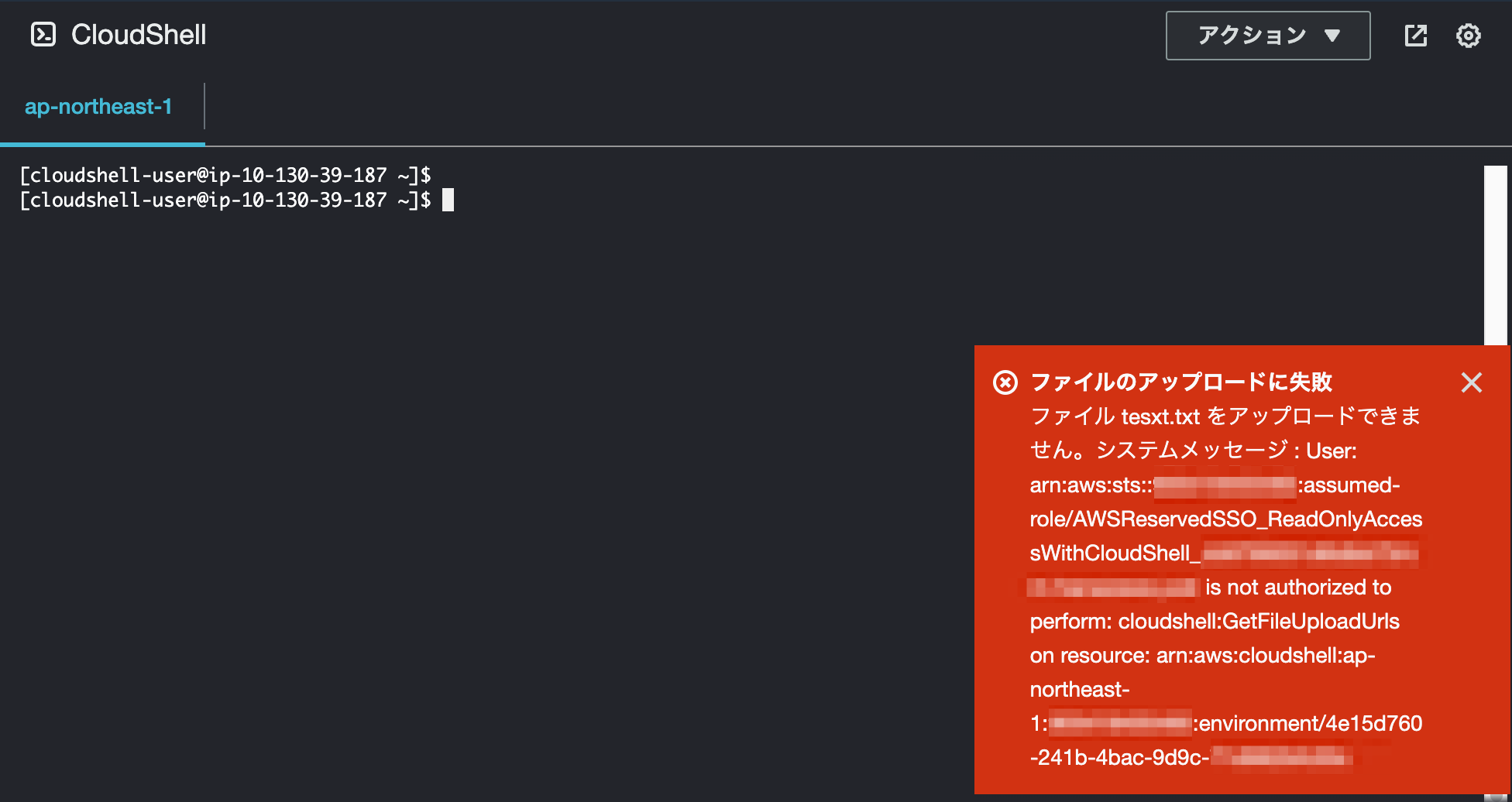 AWS CloudShell におけるファイルのアップロード・ダウンロードを禁止する権限を試してみた | DevelopersIO