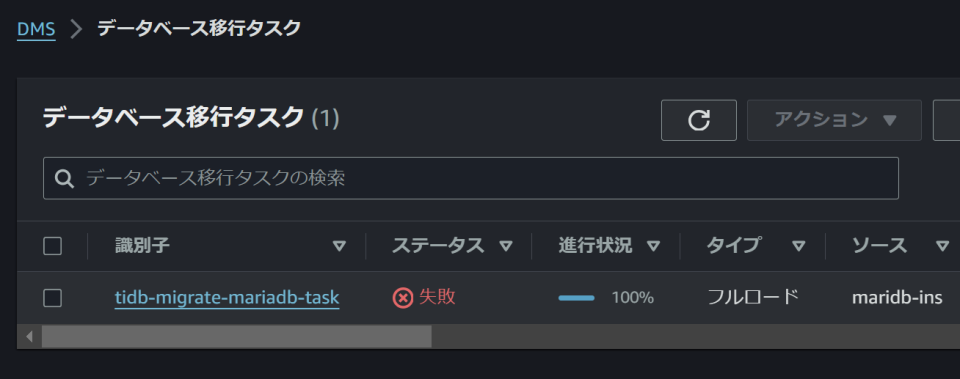 MariaDBからTiDB DedicatedにAWS DMSでデータを移行してみた | DevelopersIO