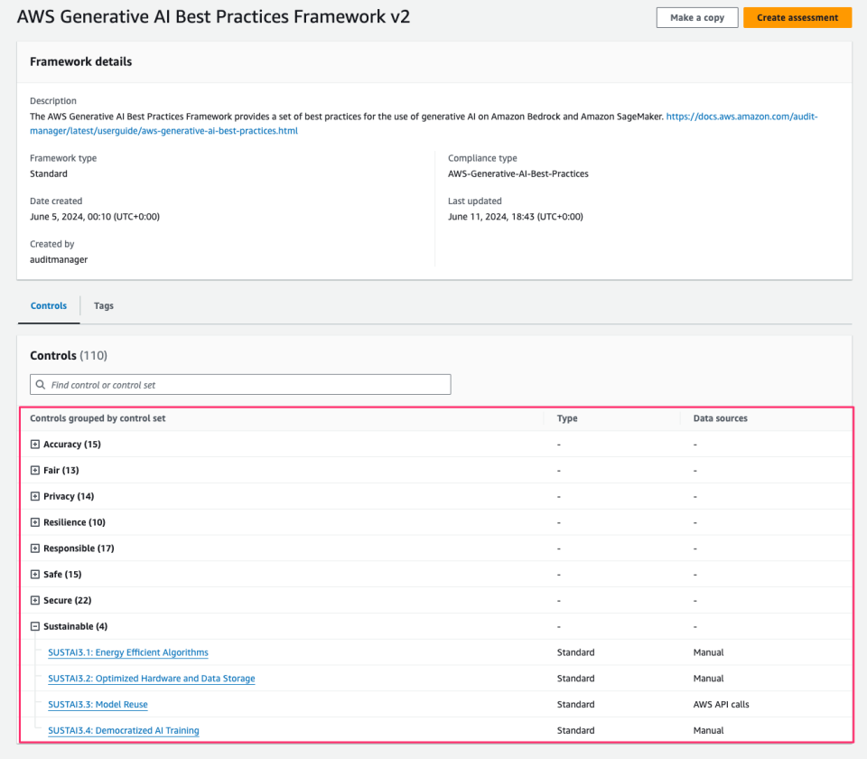 [アップデート] AWS Audit Manager の AWS Generative AI Best Practices Framework が v2 にアップグレードされ ...