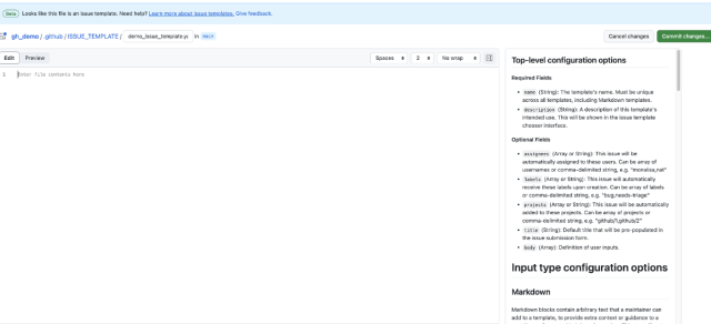 GitHubのIssue formsを試してみた | DevelopersIO