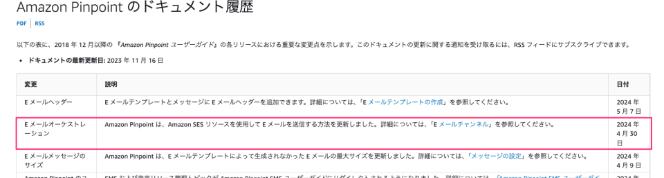 Amazon Pinpoint のジャーニーとキャンペーンで E メールチャネルを使う際に、Amazon SES API を使ってメール送信されるように変更されるようなので古いプロジェクトで ...