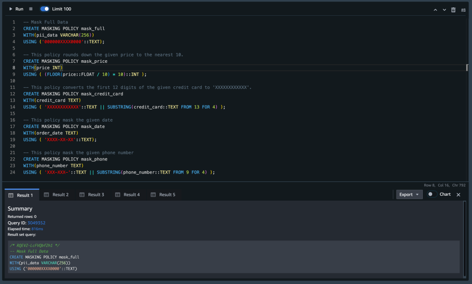 Redshiftの動的データマスキング(DDM)でSUPER型のデータをマスキングしてみた | DevelopersIO