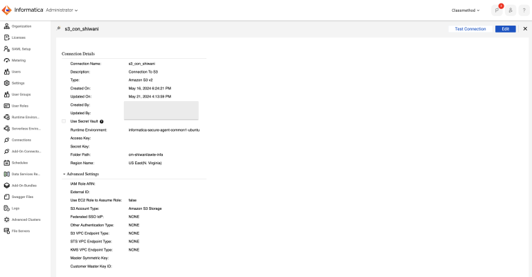 I tried to connect to Amazon S3 using IICS CDI Amazon S3 V2 Connector | DevelopersIO