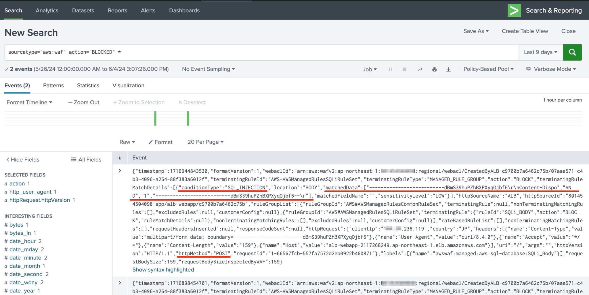 AWS WAF のログを Splunk に取り込んで分析してみる | DevelopersIO