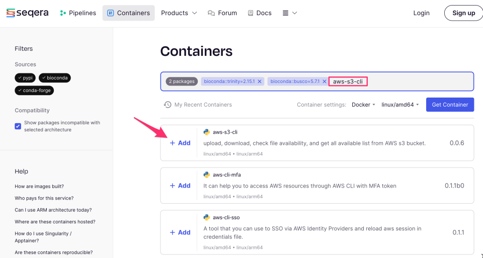 任意のバイオインフォマティクスツールを詰め込んだコンテナイメージが簡単に作成できる Seqera Containers | DevelopersIO
