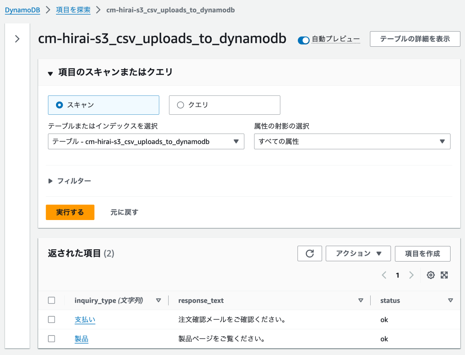 CSVデータをS3にアップロード時AWS Lambdaをトリガーし、自動的にDynamoDBへデータを書き込んでみた | DevelopersIO